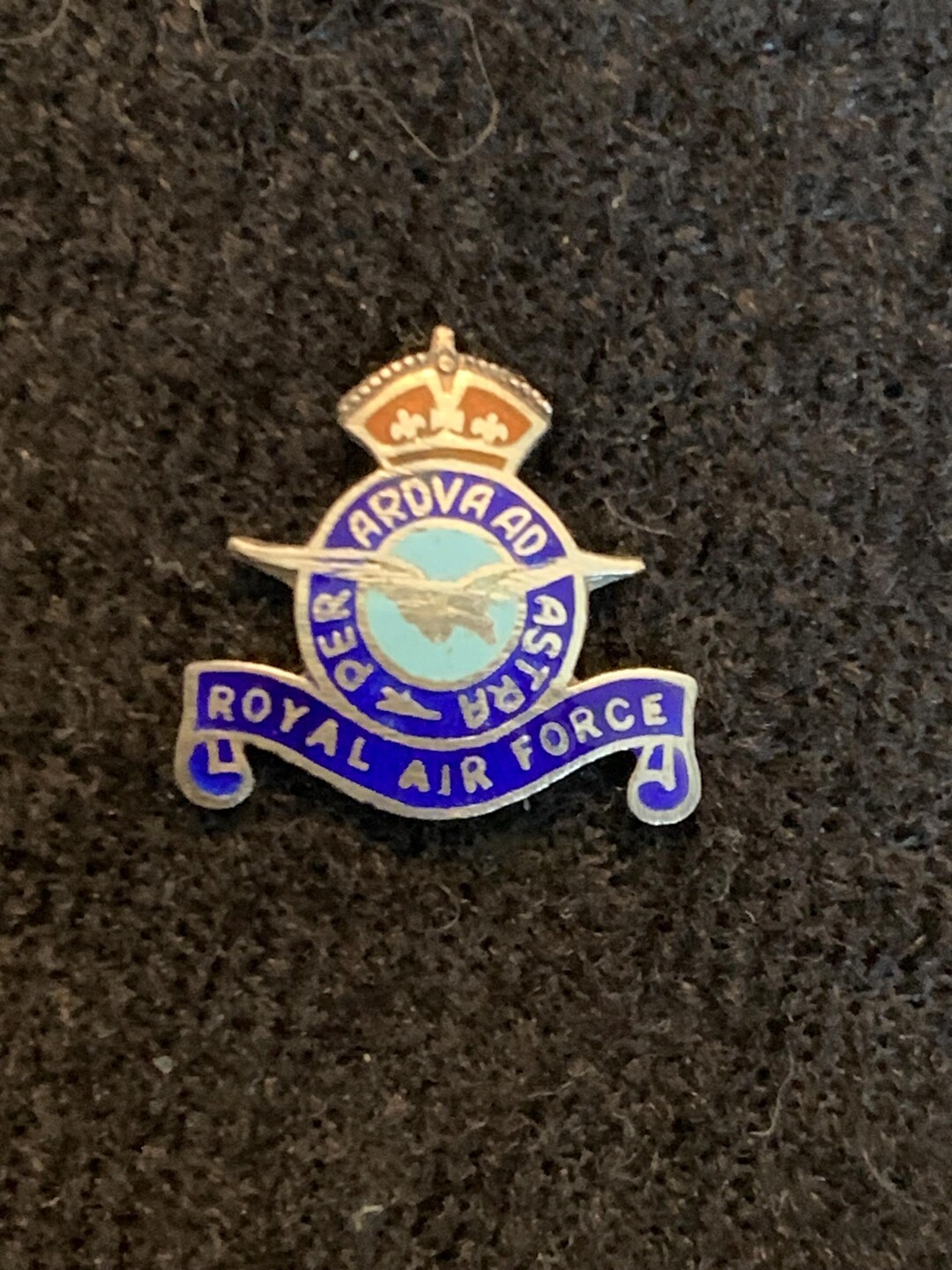 Vintage Small WW2 RAF Sterling Silver and Enamelled Pin / Pendant - Etsy