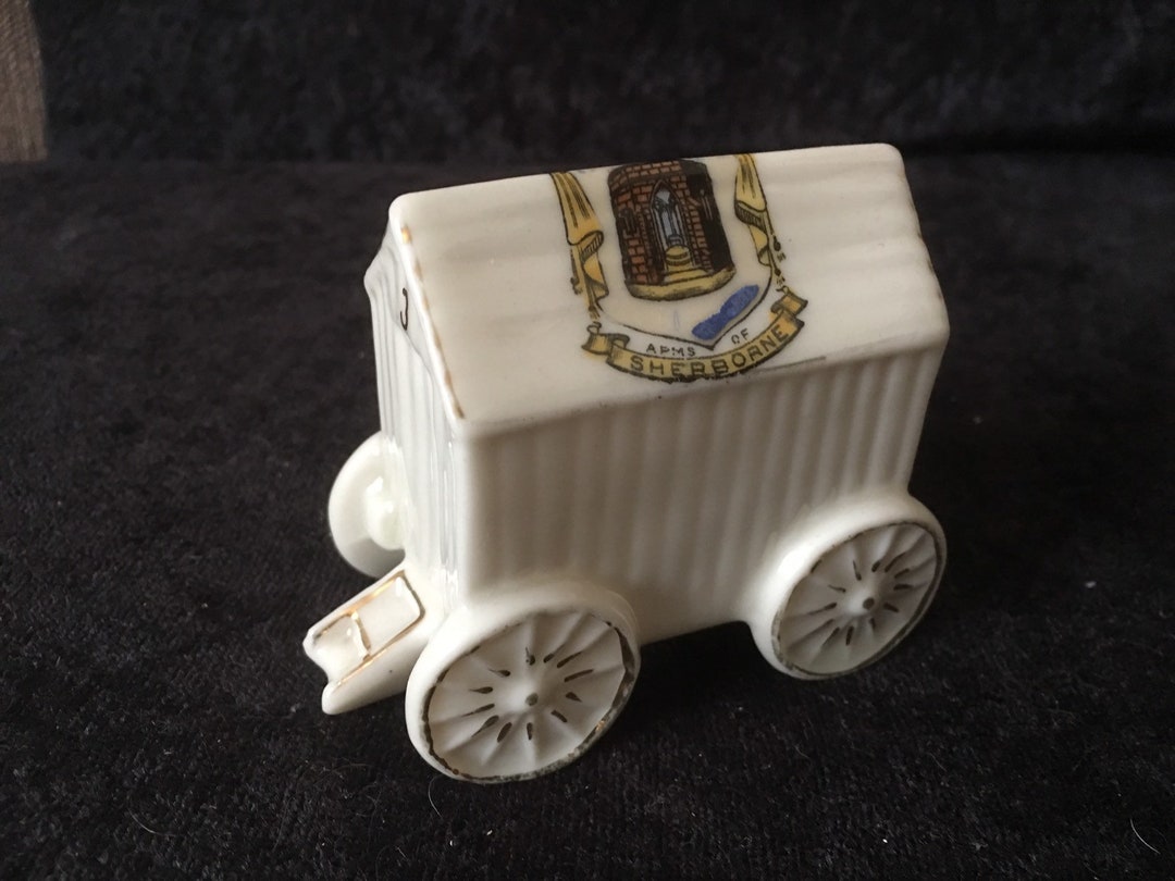 Vintage Crested Ware Bathing Booth Souvenir From Sherborne - Etsy
