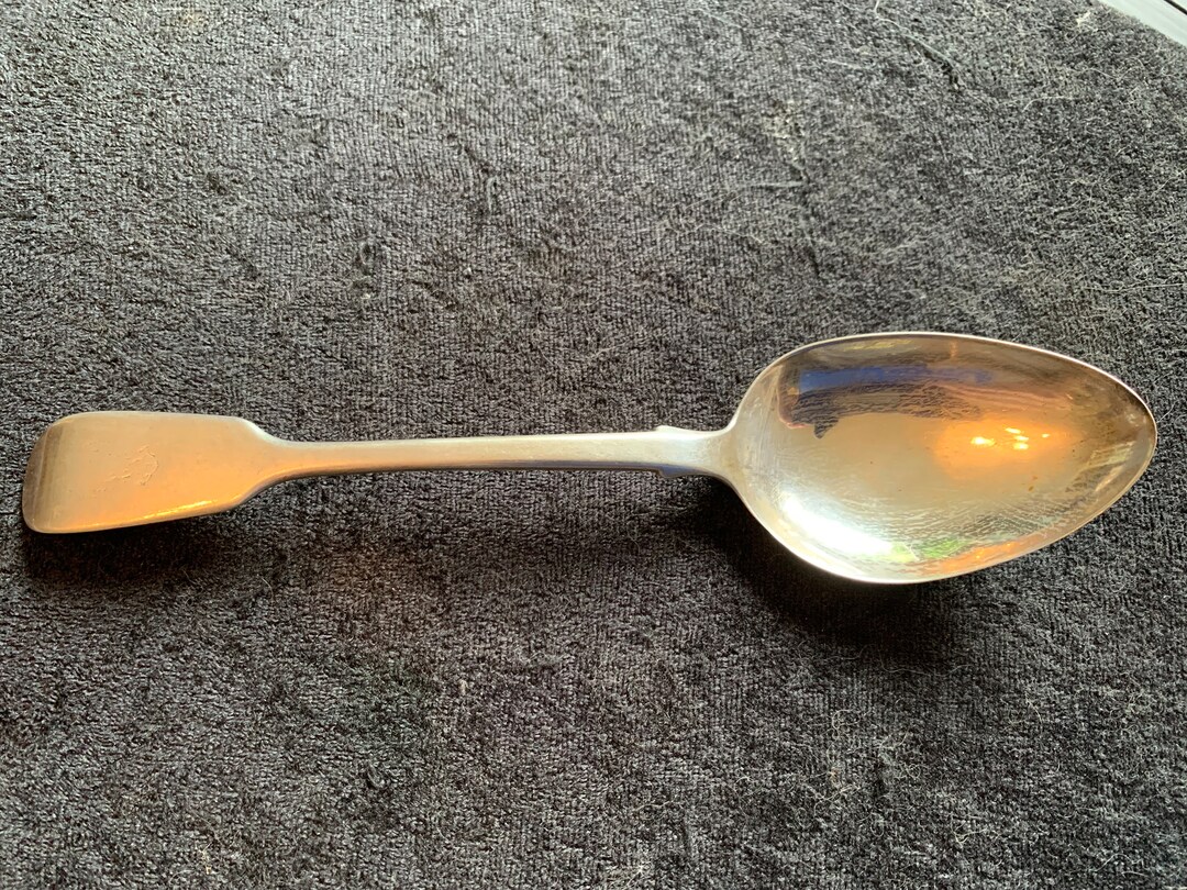 Antique John and Henry Lias Large Sterling Silver Serving Spoon Dated ...