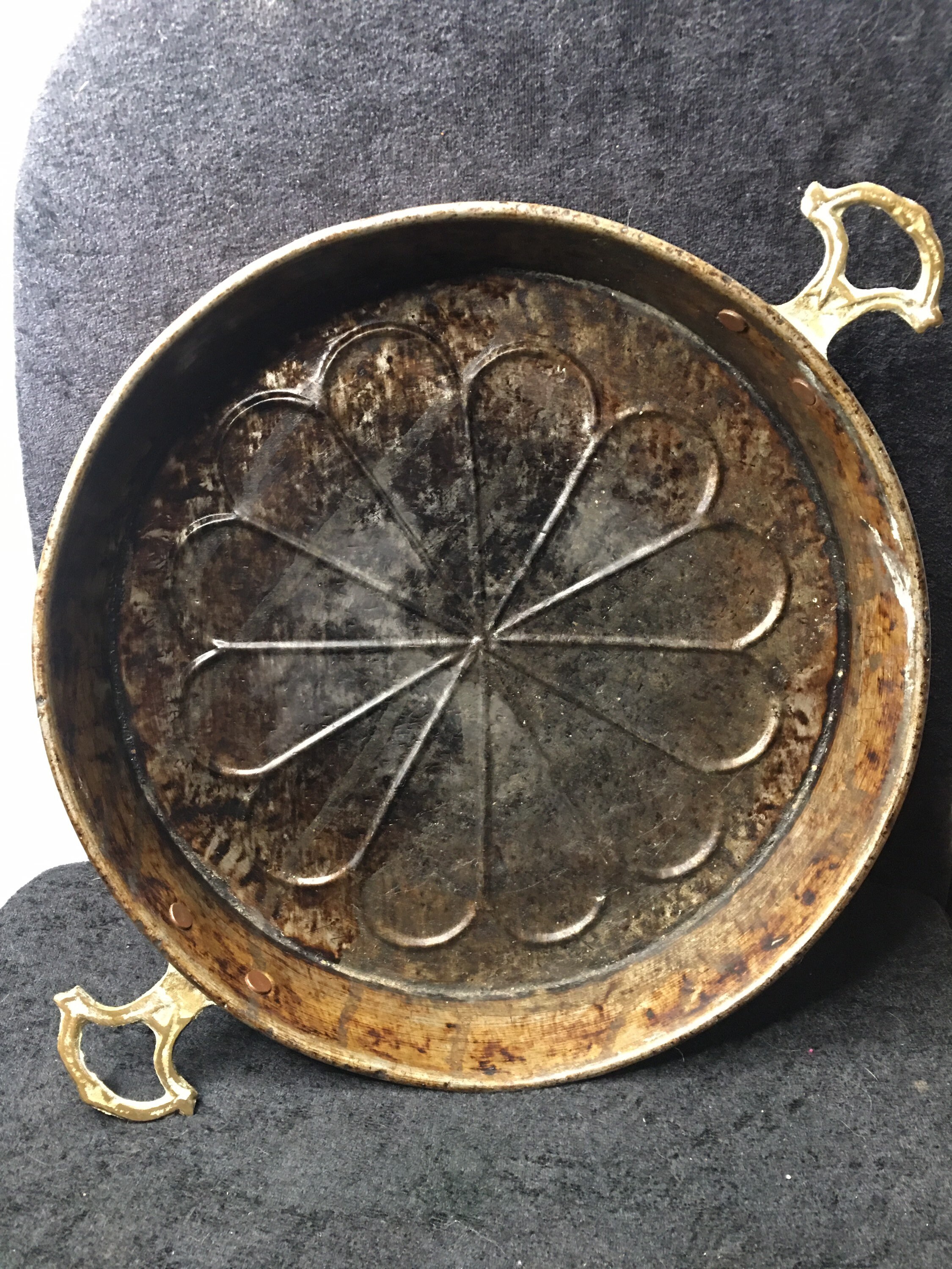 Rare Antique Large French Solid Copper Pie Dish With Copper - Etsy