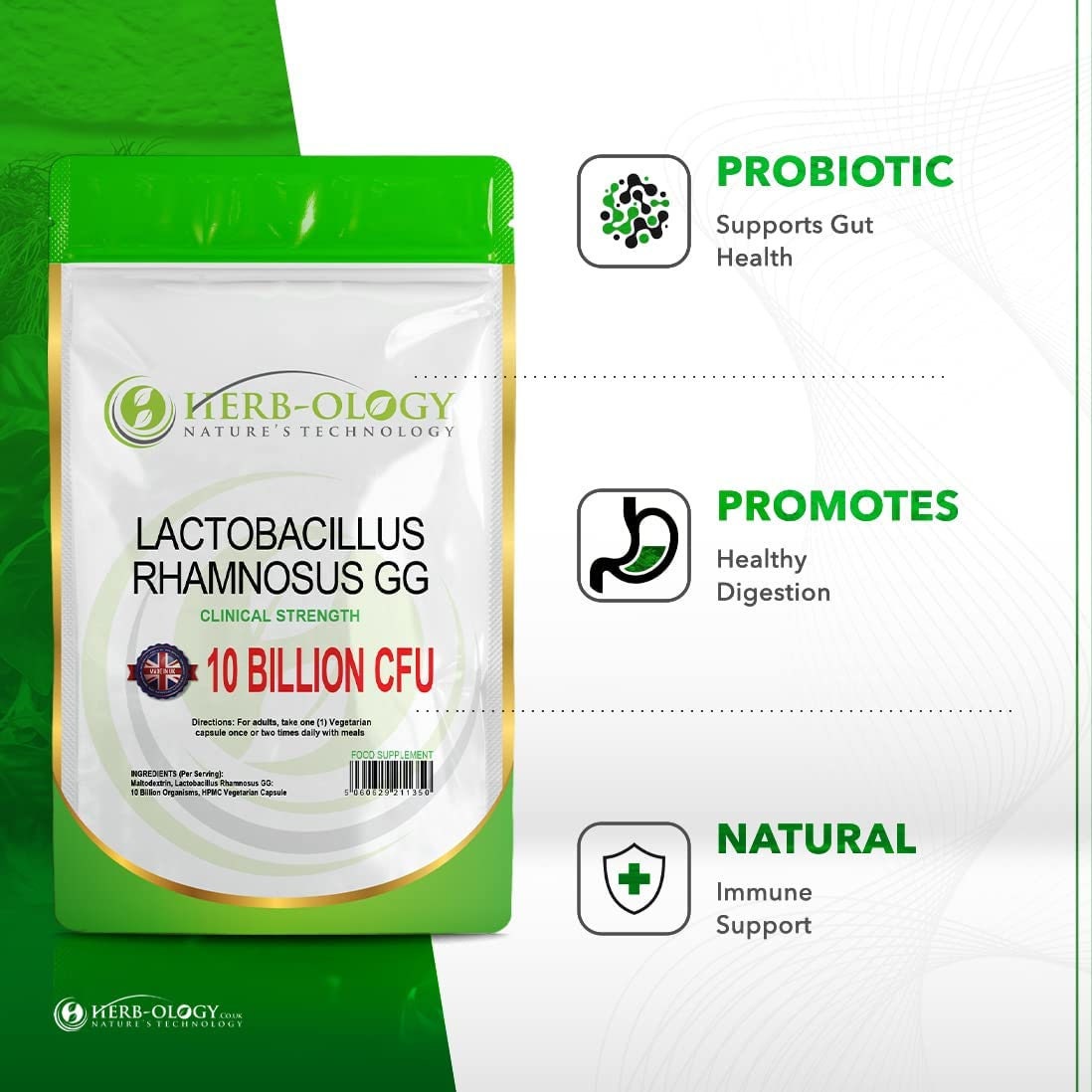 Lactobacillus Rhamnosus 60 High Strength Capsules 10 - Etsy UK