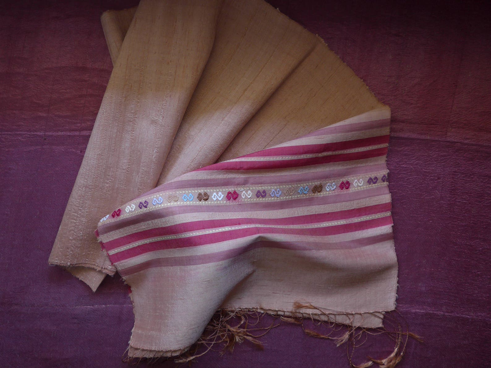 Lao Silk Handwoven Scarf - Etsy