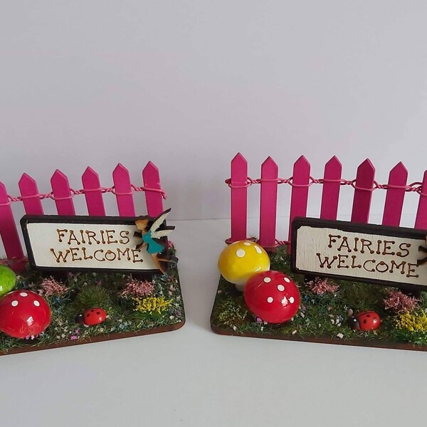 Fairies Welcome Sign - Etsy UK