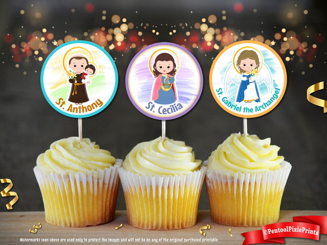 All Saints' Day Cupcake Toppers, All Saints Printables, Cupcake Toppers ...