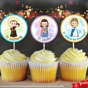 All Saints' Day Cupcake Toppers, All Saints Printables, Cupcake Toppers ...