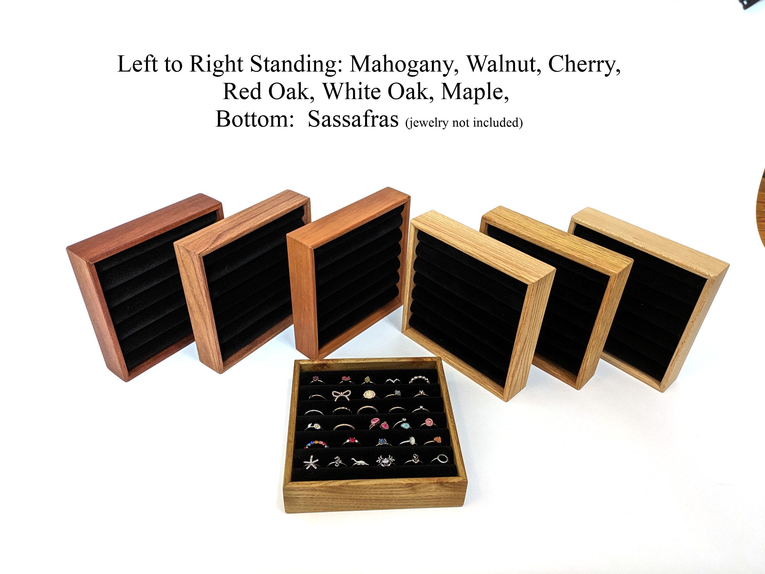 Wood Ring Tray: Cherry, Walnut, Maple, Mahogany or Oak Jewelry Box - Etsy
