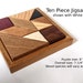 Wood Puzzle Brain Teaser Geometric Shapes Jigsaw - Etsy