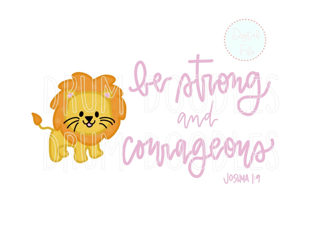 Be Strong PNG - Handlettered PNG - Watercolor Png - Heat Transfer ...
