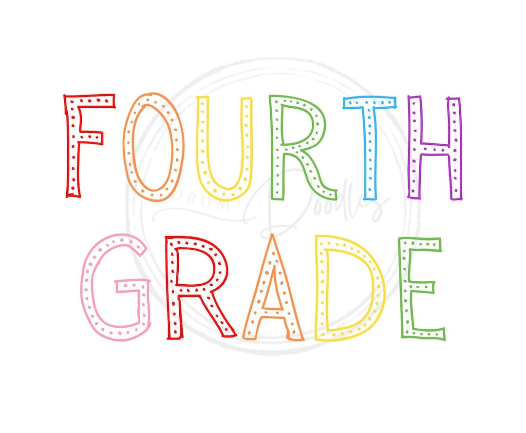 Fourth Grade PNG - Back to School PNG - Fourth Grade Shirt - Back to ...