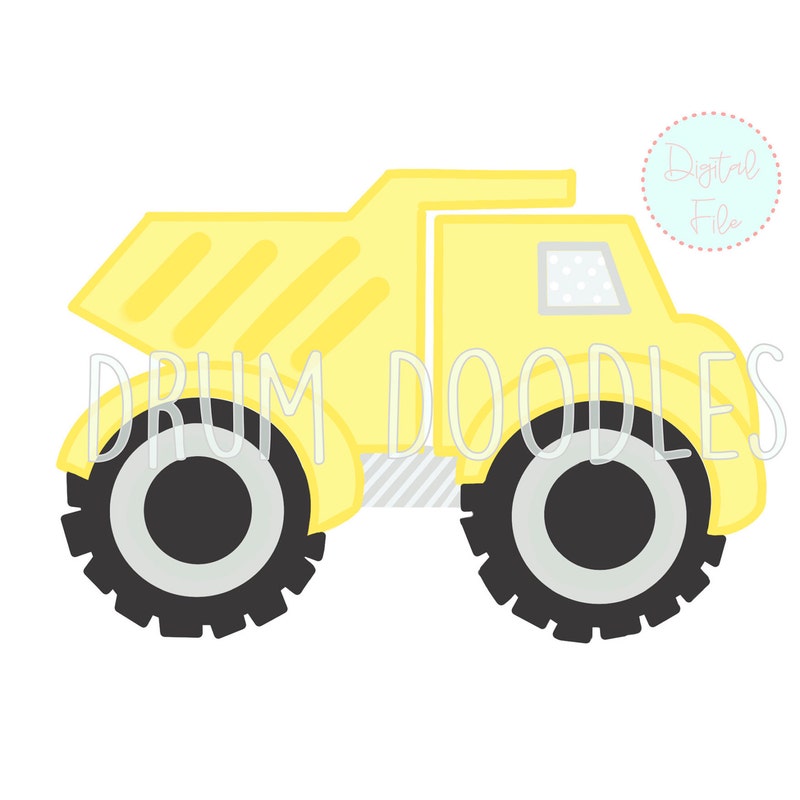 Dump Truck Applique - Etsy