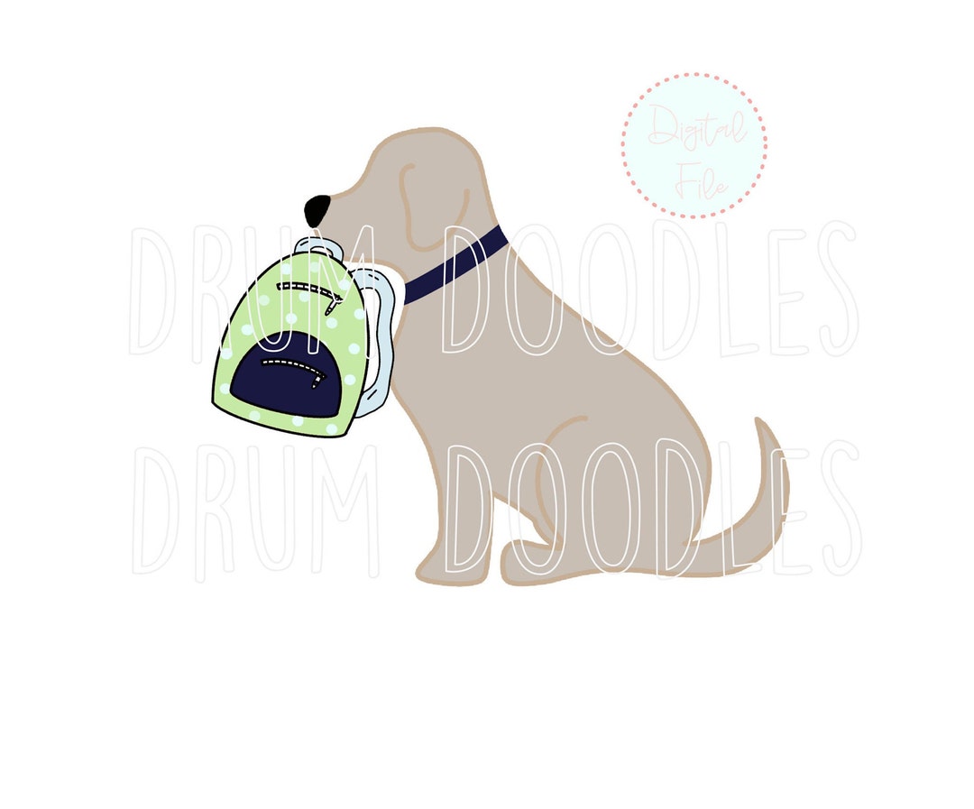 Back to School Puppy PNG - Watercolor PNG - Heat Transfer Design ...