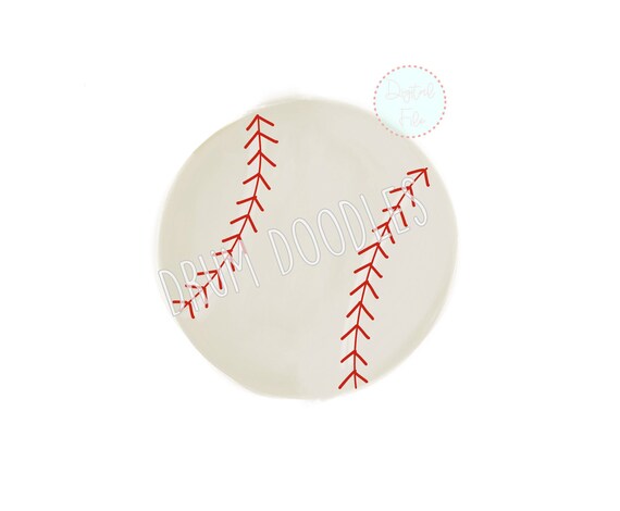 Watercolor PNG Baseball Spring Heat Transfer Design Digital | Etsy