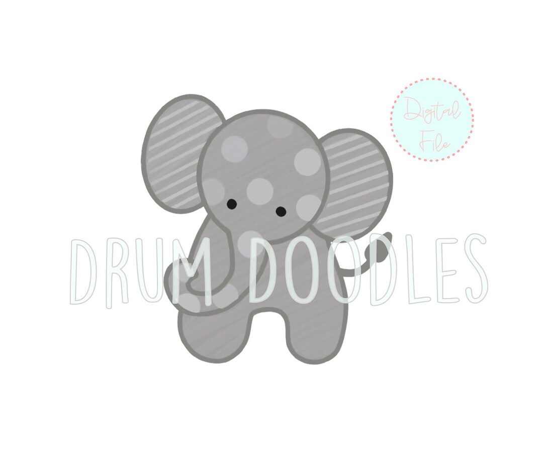 Elephant Watercolor PNG - Heat Transfer Design - Sublimation Design ...