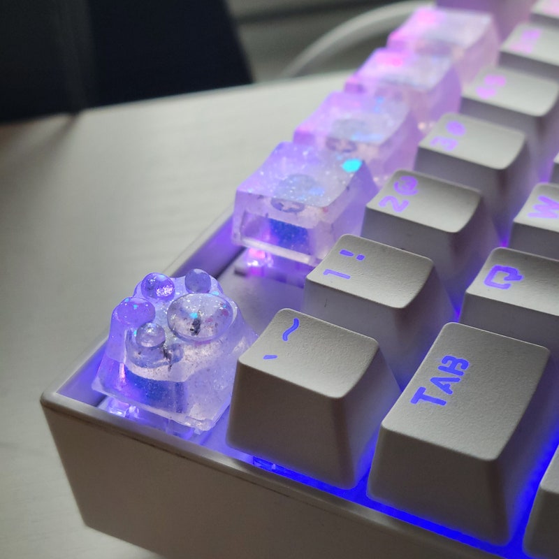 Purple White Key Caps - Etsy