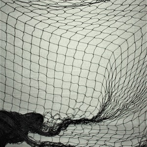 Black Small Eye Half Piece Fish Net 5.5 X 2.75 Yards=5x2.5 Meters Beach ...