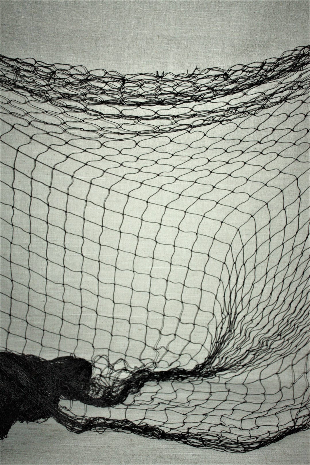 Black Small Eye Half Piece Fish Net 5.5 X 2.75 Yards=5x2.5 Meters Beach ...