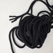 6 Mm BLACK Cotton Rope = 18 Meters = 20 Yards of Natural Elegant 100 % ...
