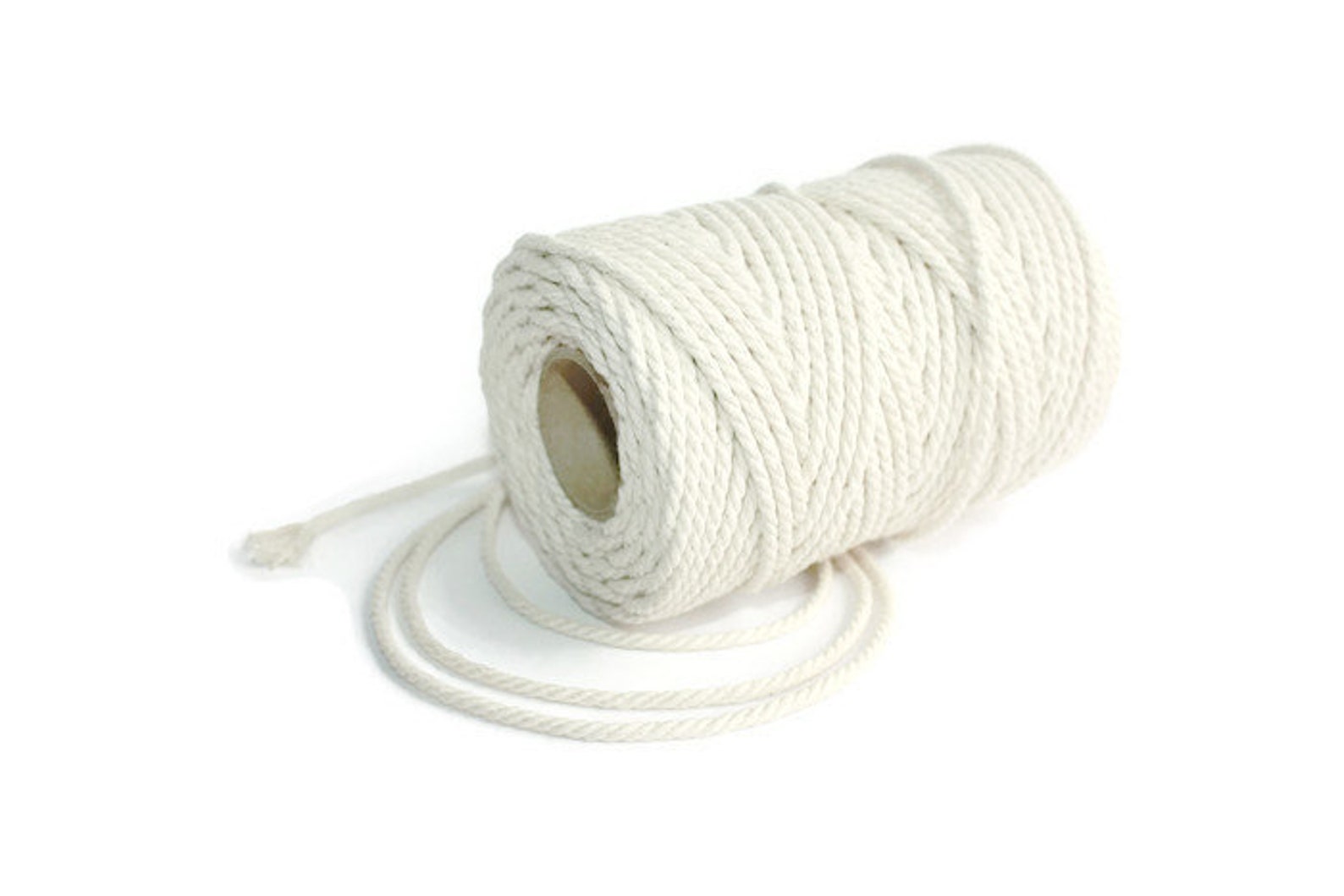 3 Mm Cotton Rope = 1 Spool = 50 Meter= 55 Yards Natural and Elegant ...