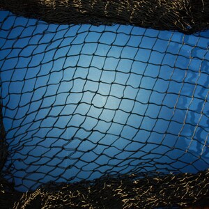 Black Small Eye Half Piece Fish Net 5.5 X 2.75 Yards=5x2.5 Meters Beach ...