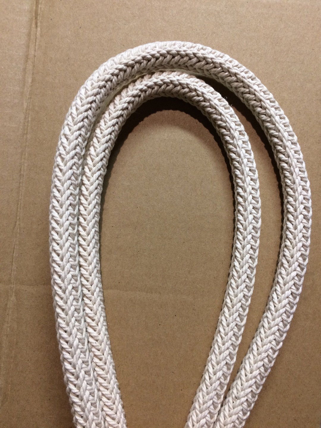 12 Mm EXCLUSIVE Handbag Handle Braided Core Rope Natural Elegant Carry ...