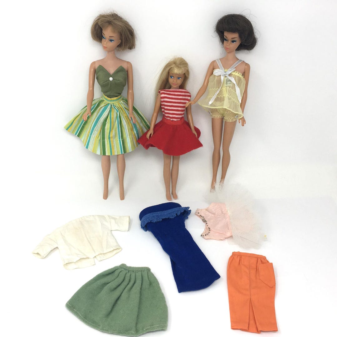 Authentic 1960s Vintage Labeled Barbie Midge Skipper Skooter Clothes ...