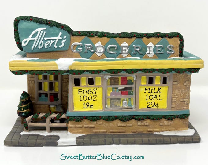 Retired Alberts Grocery Store From Santa’s Workbench Retroville Series ...
