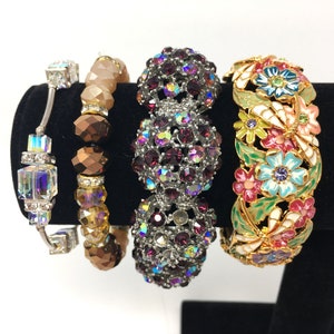 Vintage to Mod Bracelet Lot, 15 Retro and Boho Bracelets, Wearable Mix ...