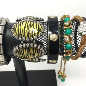 Vintage to Mod Bracelet Lot, 15 Retro and Boho Bracelets, Wearable Mix ...