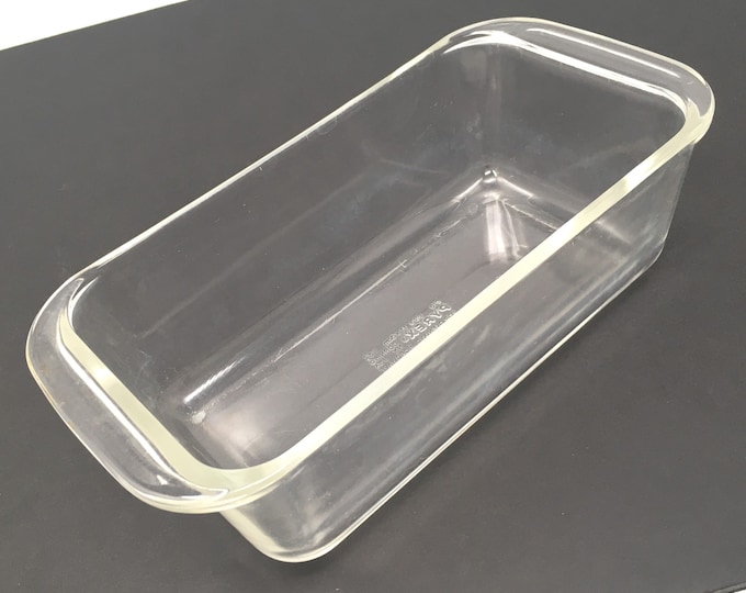 Vintage Pyrex 213 Clear Glass Rectangular Bread Loaf Pan, 1.5 L Baking ...