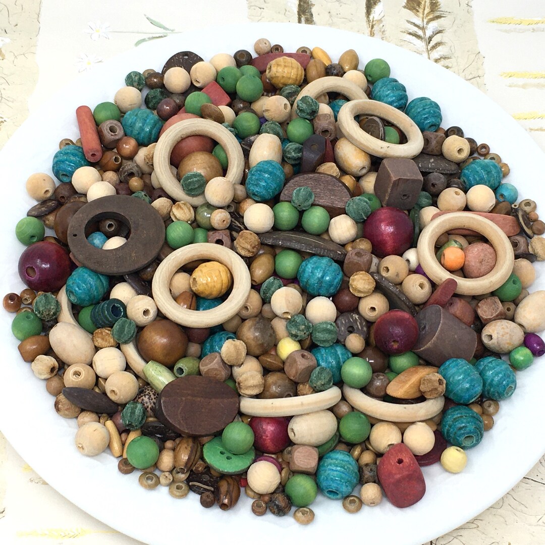 Boho Bead Lot Over 1lb Tribal Bead Soup, Mixed Bohemian Loose Beads of ...