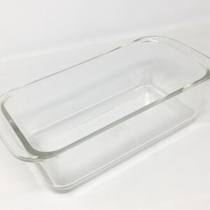 Vintage Pyrex 213 Clear Glass Rectangular Bread Loaf Pan, 1.5 L Baking ...