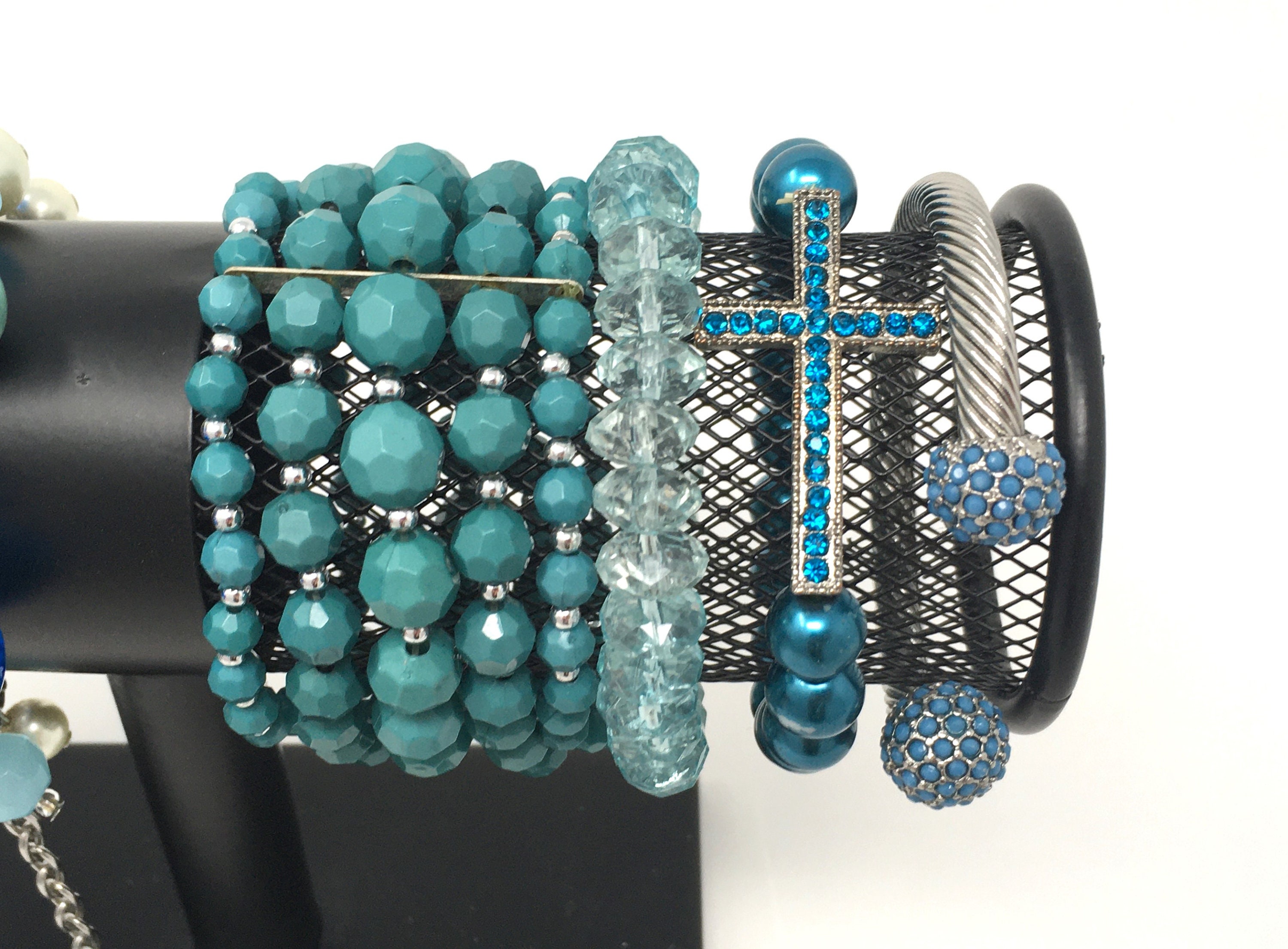 Vintage to Mod Colorful Bracelet Lot, 15 Retro to Boho Cuffs Bangles ...