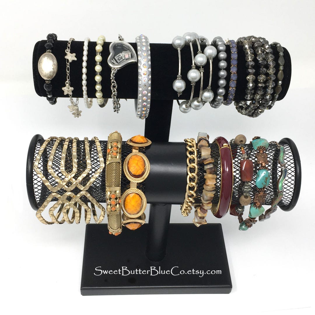 Vintage to Mod Bracelet Lot, 20 Retro and Boho Bracelet Grab Bag ...