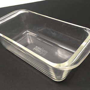 Vintage Pyrex 213 Clear Glass Rectangular Bread Loaf Pan, 1.5 L Baking ...
