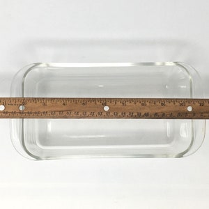 Vintage Pyrex 213 Clear Glass Rectangular Bread Loaf Pan, 1.5 L Baking ...