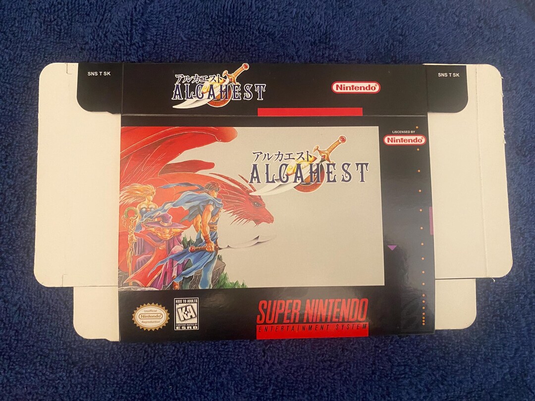 Super Nintendo SNES the ALCACHEST Custom Box Only - Etsy