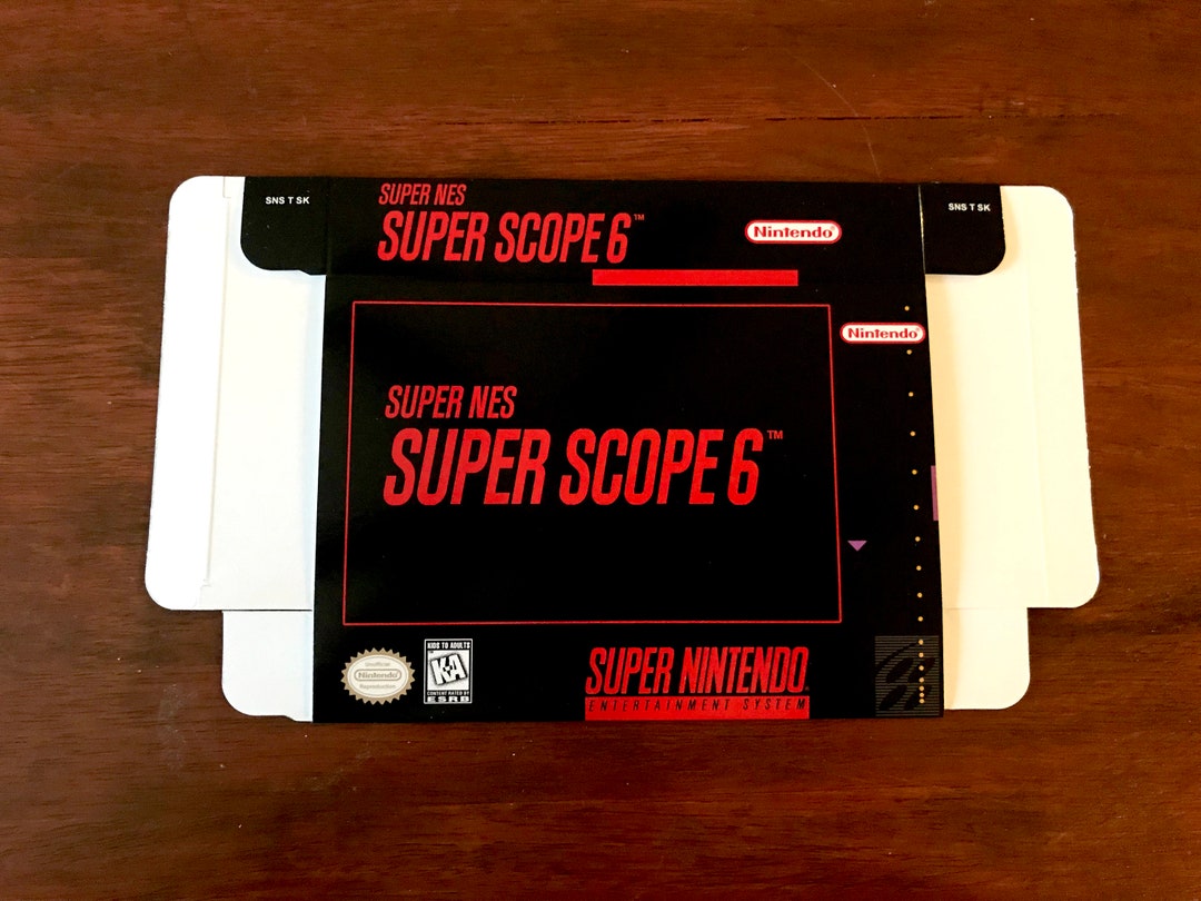 Super Nintendo SNES the SUPER SCOPE 6 Custom Box Only - Etsy