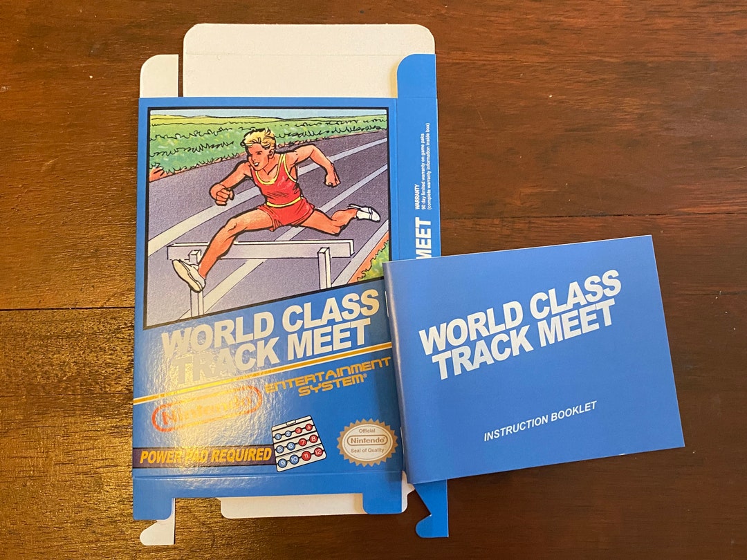 Nintendo NES World Class Track Meet Custom Box and Manual Combo - Etsy