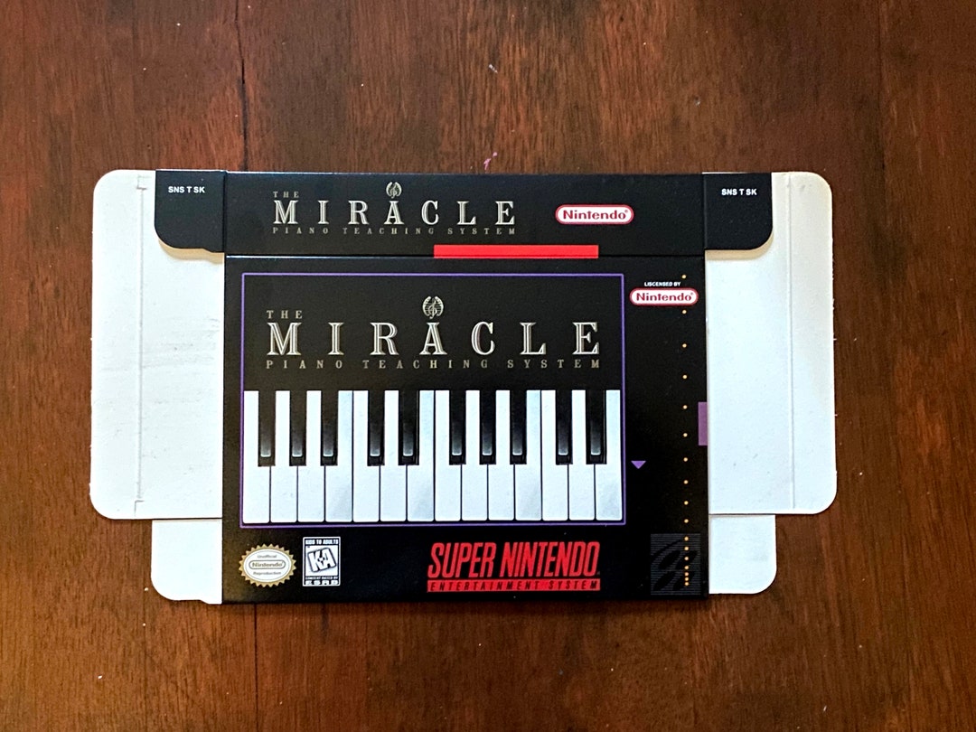 Super Nintendo SNES the MIRACLE PIANO Custom Box Only - Etsy