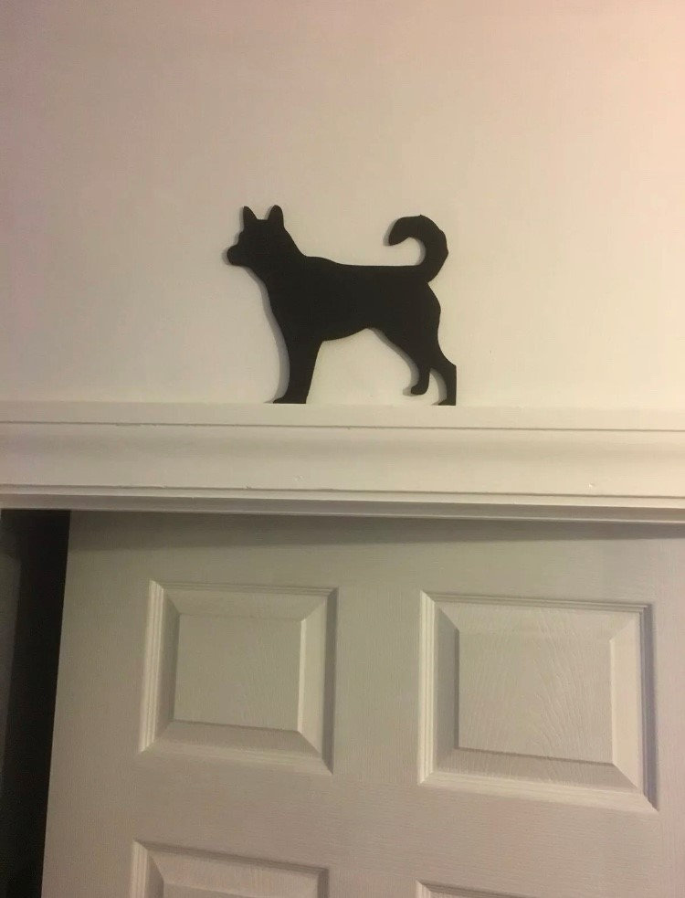 Akita / Husky Door Topper Sits on Top of Door Frame. Lovely | Etsy UK