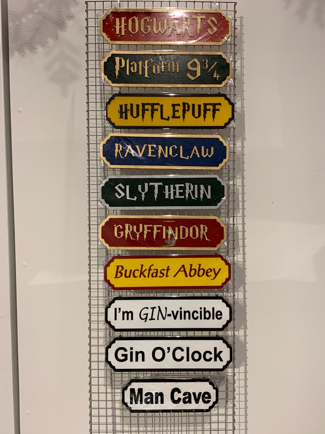 Hogwarts Roadsign Harry Potter Inspired Artwork Gryffindor Ravenclaw ...