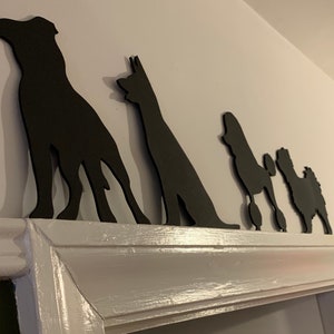 Black Labrador Door Topper Handmade Sitting on Top of Door Frame 3mm ...