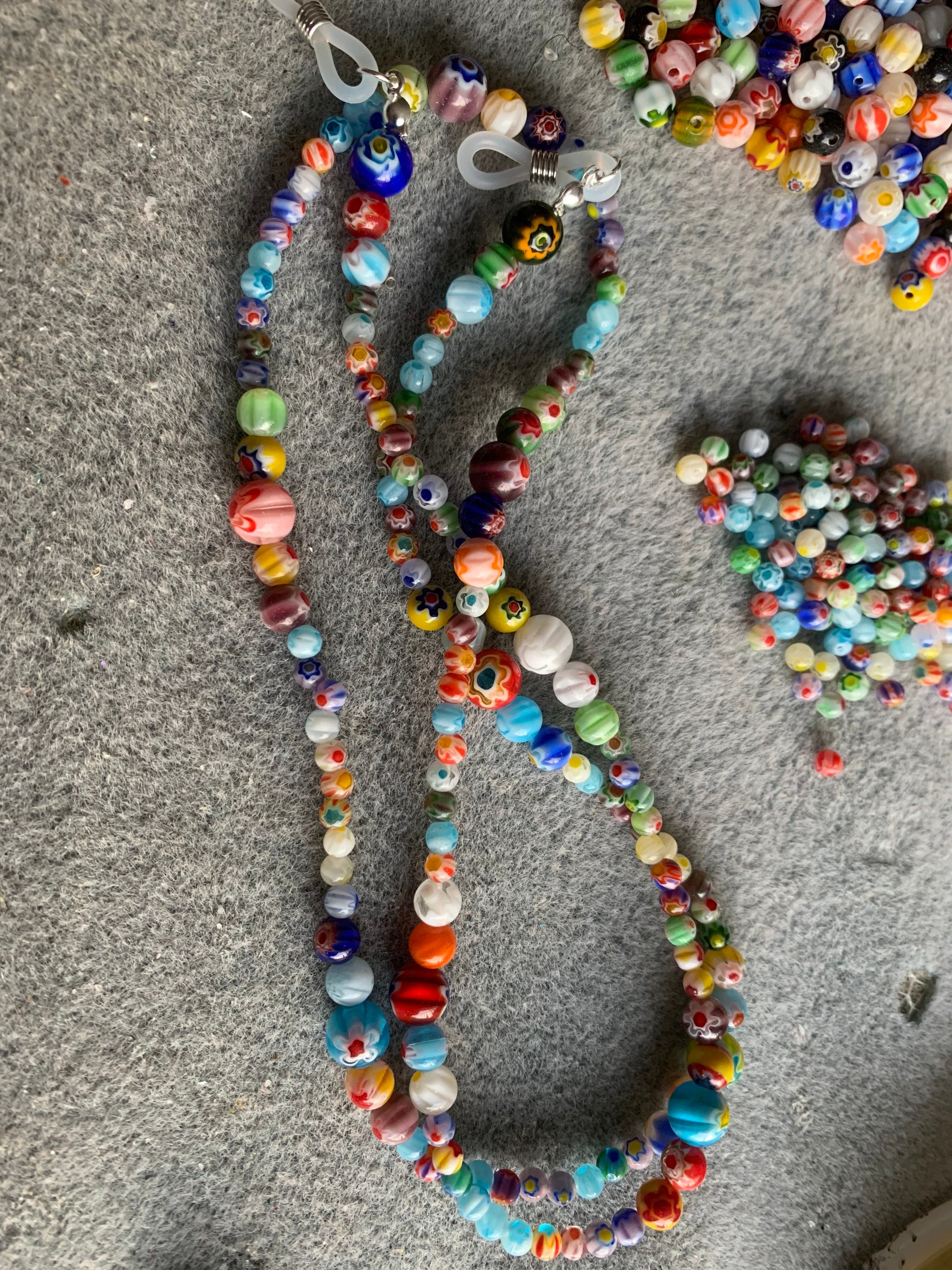 Glasses Spectacle Chain Handmade Multi Coloured 8mm 6mm 4mm - Etsy UK