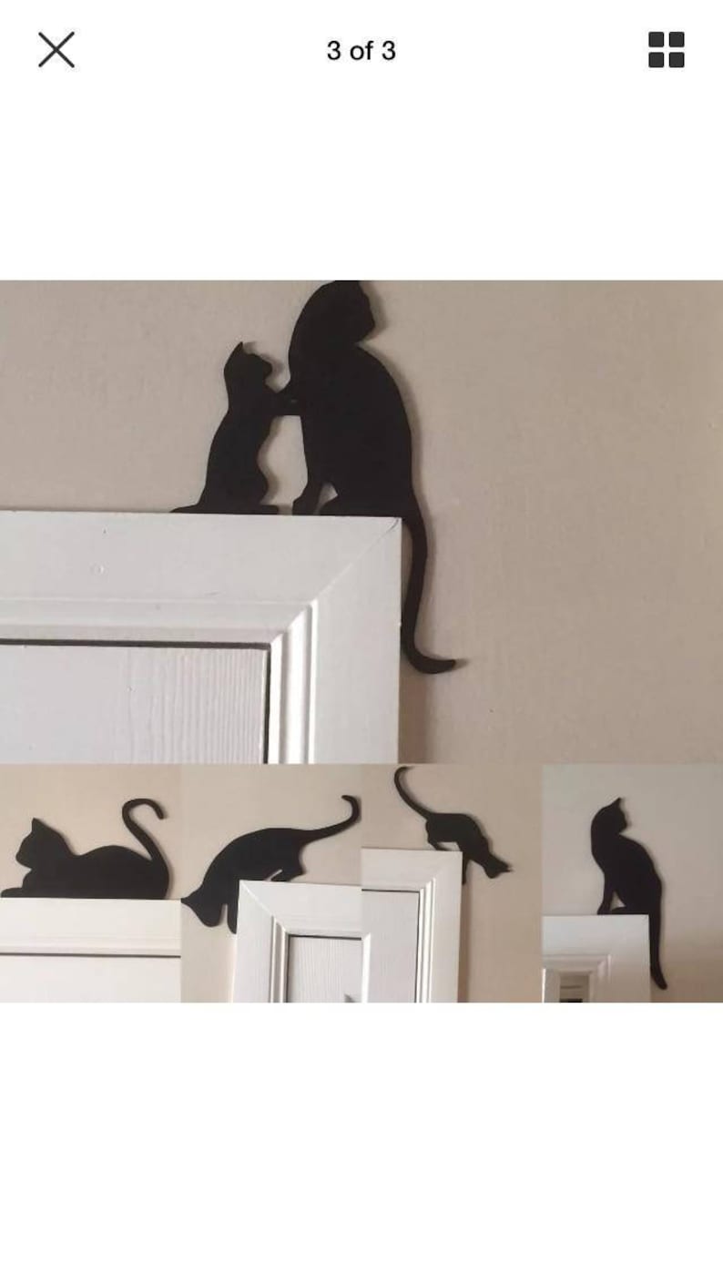 Jumper Cat Door Topper Handmade Sits on Top of Door Frame From - Etsy