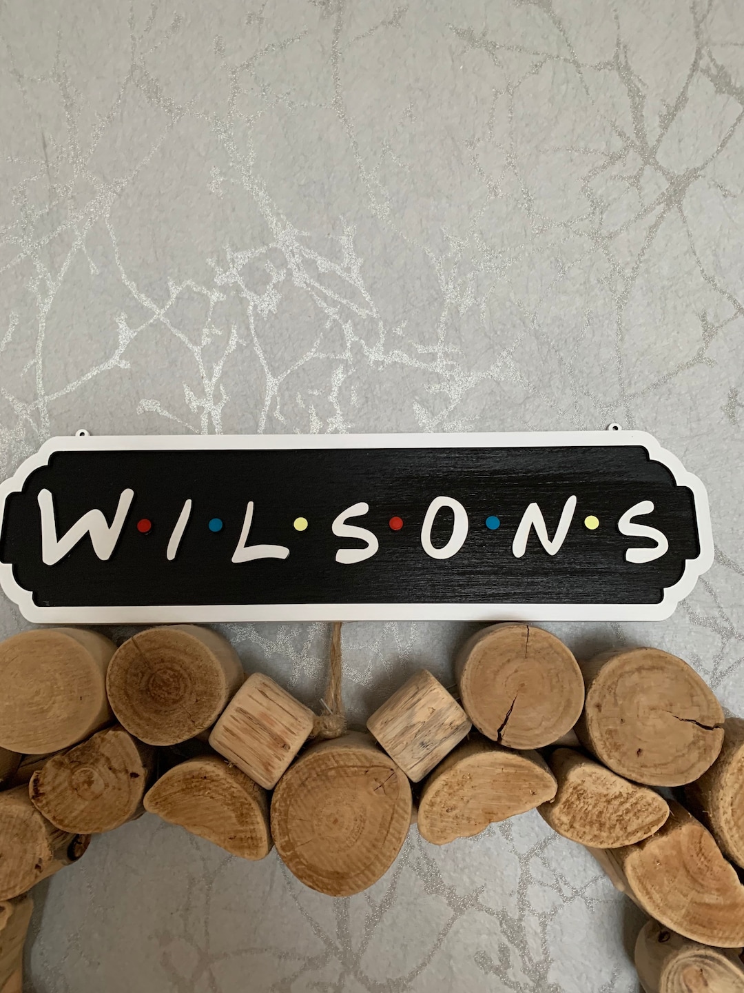 Friends TV Logo Roadsign Famous Black and Red Personalised Name ...