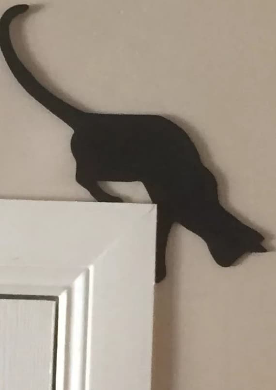 Cats Climbing Silhouette