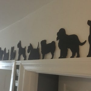 Black Labrador Door Topper Handmade Sitting on Top of Door Frame 3mm ...