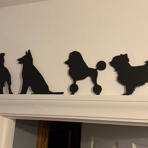 Black Labrador Door Topper Handmade Sitting on Top of Door Frame 3mm ...