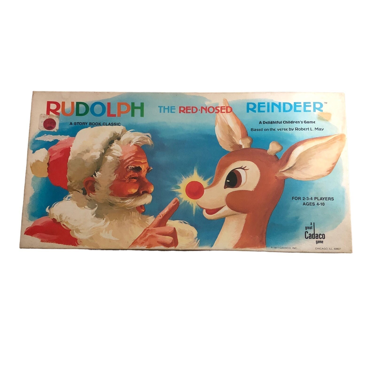Vintage 1977 Rudolph the Red-nosed Reindeer Christmas Xmas Board Game ...