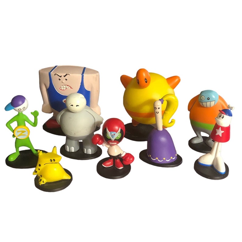 HOMESTAR RUNNER FIGURINES 2003 Complete Set 1 & 2 Marzipan Pom Pom Web ...